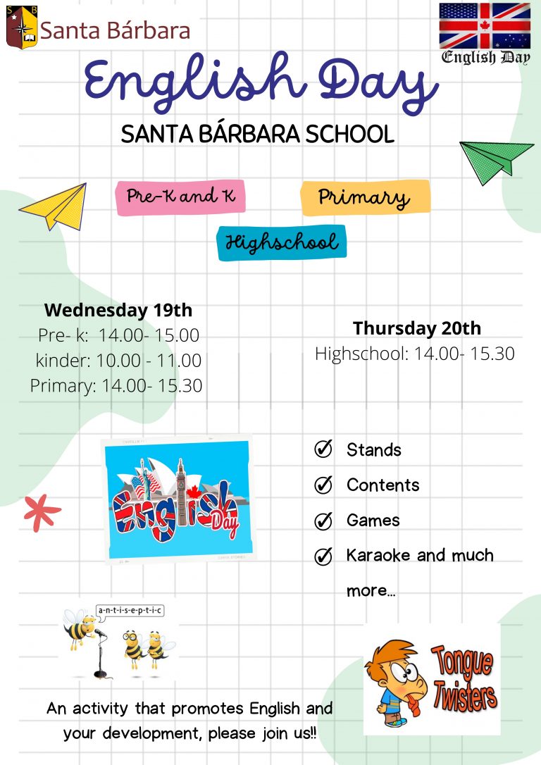 English Day | Colegio Santa Barbara